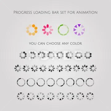 Loading Bar icon set, different slyles of web loaders design collection ...