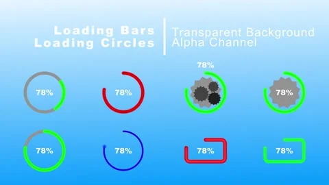 Loading Bars Circles, Dynamic Loading An... | Stock Video | Pond5