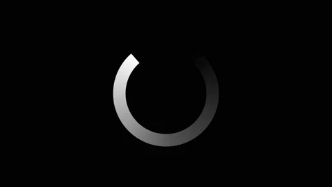 Loading, buffering white gradient circle... | Stock Video | Pond5