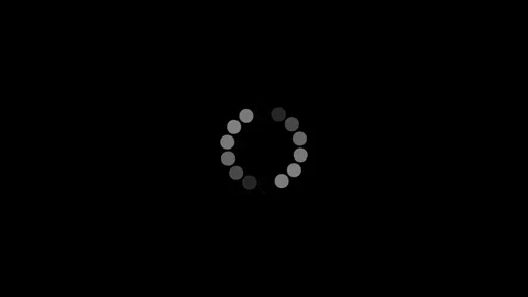 Loading Circle Animation on Black Backgr... | Stock Video | Pond5