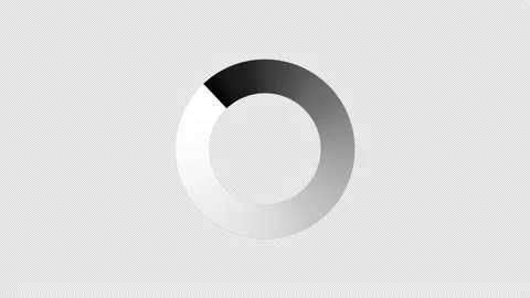 Loading circle animation on black transp... | Stock Video | Pond5