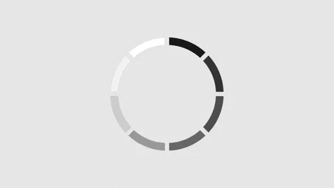 Loading circle animation on black transp... | Stock Video | Pond5
