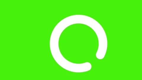 Loading Circle Animation on Green Backgr... | Stock Video | Pond5