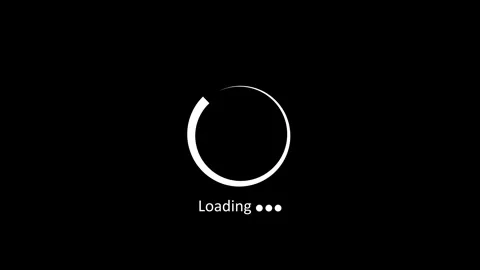 Loading circle animation, processing cir... | Stock Video | Pond5