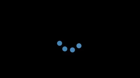 Loading Circle with Blue Dots 4K Animati... | Stock Video | Pond5