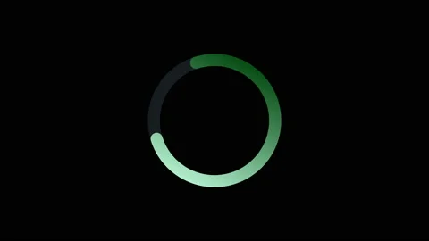 Loading circle icon animation rotating o... | Stock Video | Pond5