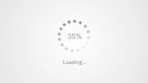 Loading circle icon animation on white g... | Stock Video | Pond5