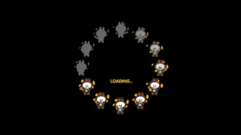 Loading Circle Video with Dancing ghost.... | Stock Video | Pond5