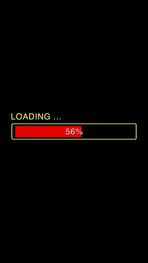 Loading complete red bar. Loading progre... | Stock Video | Pond5