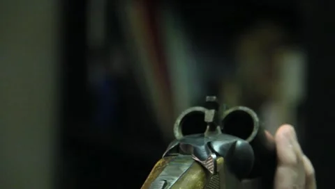 Double Barrel Shotgun Stock Video Footage | Royalty Free Double Barrel ...