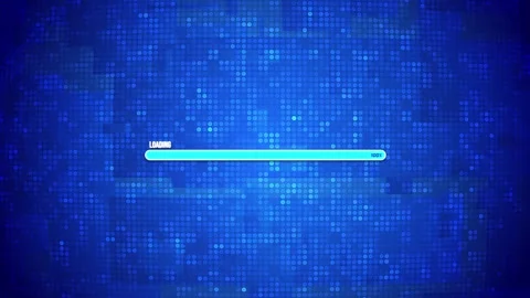 loading game screen animation with tech ... | Stock Video | Pond5