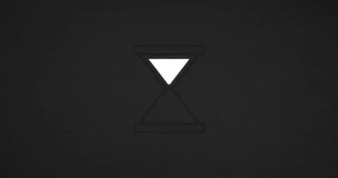 Loading hourglass cursor seamless loop | Stock Video | Pond5