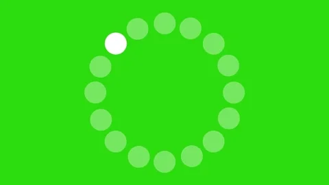 Loading Icon Animation on a green screen... | Stock Video | Pond5