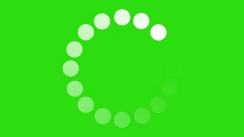 Loading Icon Animation on a green screen... | Stock Video | Pond5