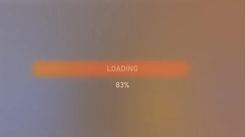 Loading process to complete. Motion. Fut... | Stock Video | Pond5