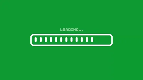 Loading progress bar animation on green ... | Stock Video | Pond5