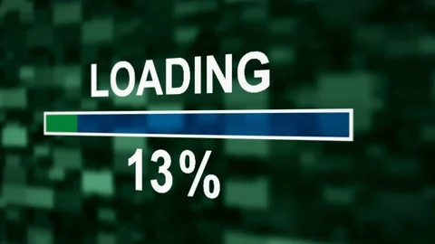 Loading progress bar countdown computer ... | Stock Video | Pond5