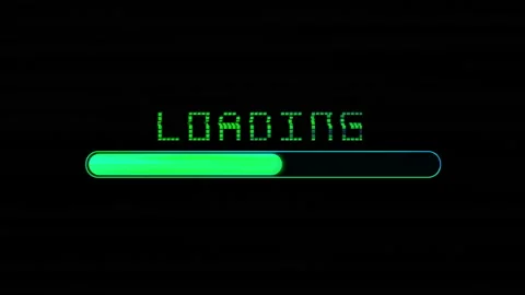 Loading with Progress Bar Glitch Animati... | Stock Video | Pond5