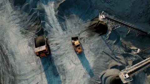 Loading rock in dumper. Loading coal int... | Stock Video | Pond5