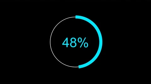 Loading scale. Video animation on black ... | Stock Video | Pond5