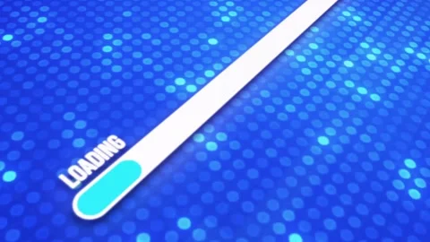 Loading screen animation with sparkling ... | Stock Video | Pond5