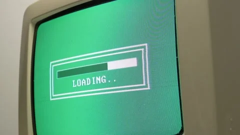 Loading Screen Vintage Stock Footage ~ Royalty Free Stock Videos | Pond5