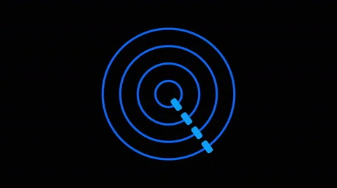 loading screen circular, blue on black b... | Stock Video | Pond5