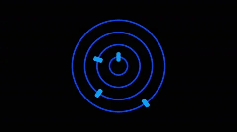 loading screen circular, blue on black b... | Stock Video | Pond5