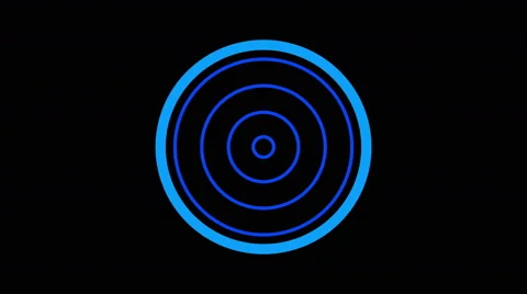 loading screen circular, blue on black b... | Stock Video | Pond5