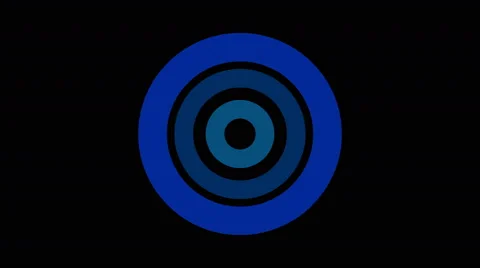 loading screen circular, blue on black b... | Stock Video | Pond5