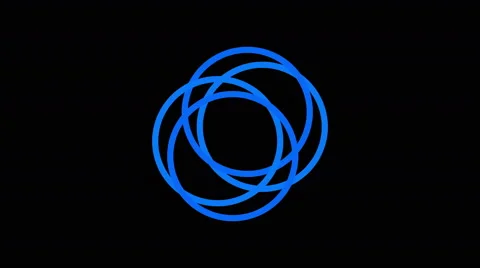 loading screen circular, blue on black b... | Stock Video | Pond5