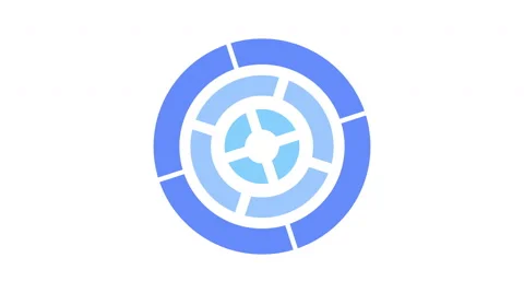 loading screen circular, blue on white b... | Stock Video | Pond5