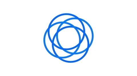 loading screen circular, blue on white b... | Stock Video | Pond5