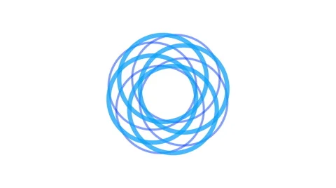 loading screen circular, blue on white b... | Stock Video | Pond5