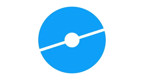 loading screen circular, blue on white b... | Stock Video | Pond5