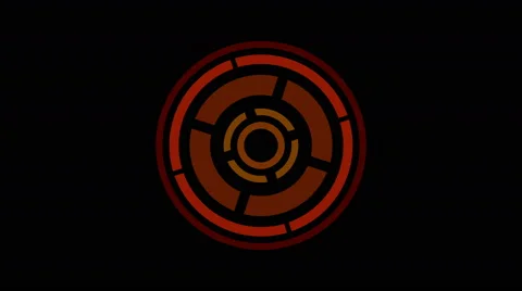 loading screen circular, fiery orange an... | Stock Video | Pond5