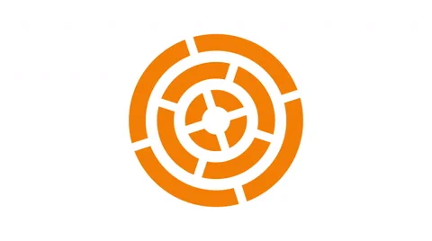 loading screen circular, fiery orange an... | Stock Video | Pond5