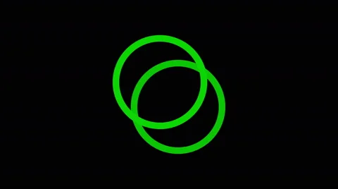 loading screen circular, green on black ... | Stock Video | Pond5
