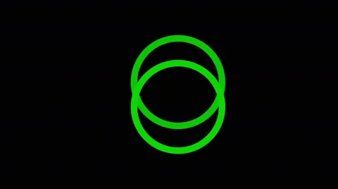 loading screen circular, green on black ... | Stock Video | Pond5