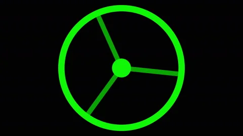 loading screen circular, green on black ... | Stock Video | Pond5