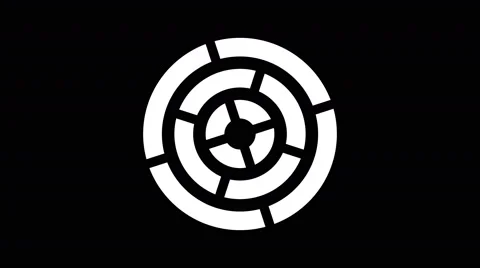 loading screen circular, white gray on b... | Stock Video | Pond5