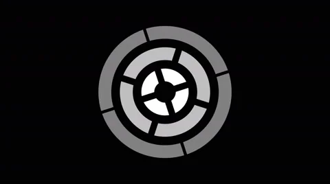 loading screen circular, white gray on b... | Stock Video | Pond5