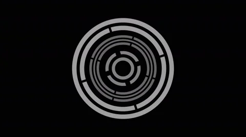 loading screen circular, white gray on b... | Stock Video | Pond5
