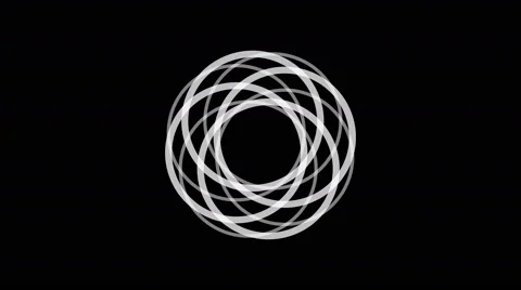 loading screen circular, white gray on b... | Stock Video | Pond5