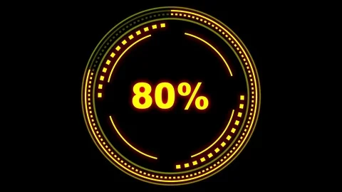 Loading screen futuristic - with percent... | Stock Video | Pond5