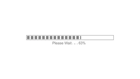 Loading Screen wit Progress Bar Animatio... | Stock Video | Pond5