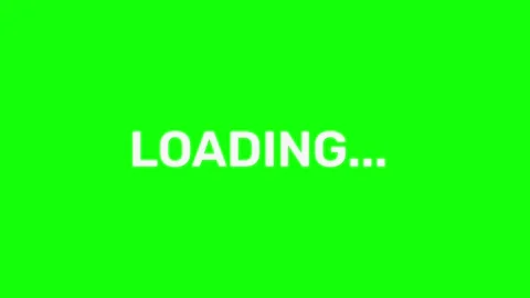 Loading text animation looping green scr... | Stock Video | Pond5