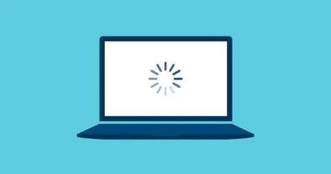 Computer Loading Wheel Stock Footage ~ Royalty Free Stock Videos | Pond5