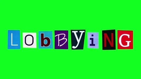 Lobbying word in funny stop motion anima... | Stock Video | Pond5