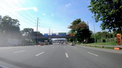 Local Lifestyle of car moving on Manila... | Stock Video | Pond5